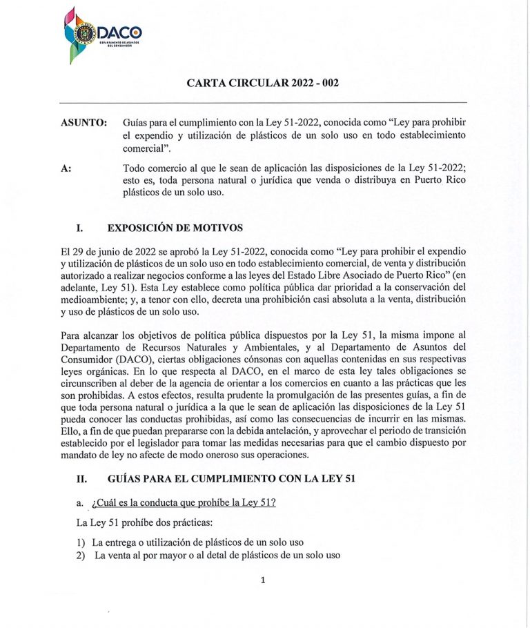 DACO Emite Carta Circular 2022-002 | DACO – Departamento de Asuntos del ...